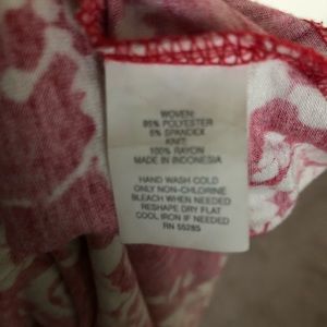 Express | Dresses | Express Red Floral Spaghetti Strap Dress Size M ...